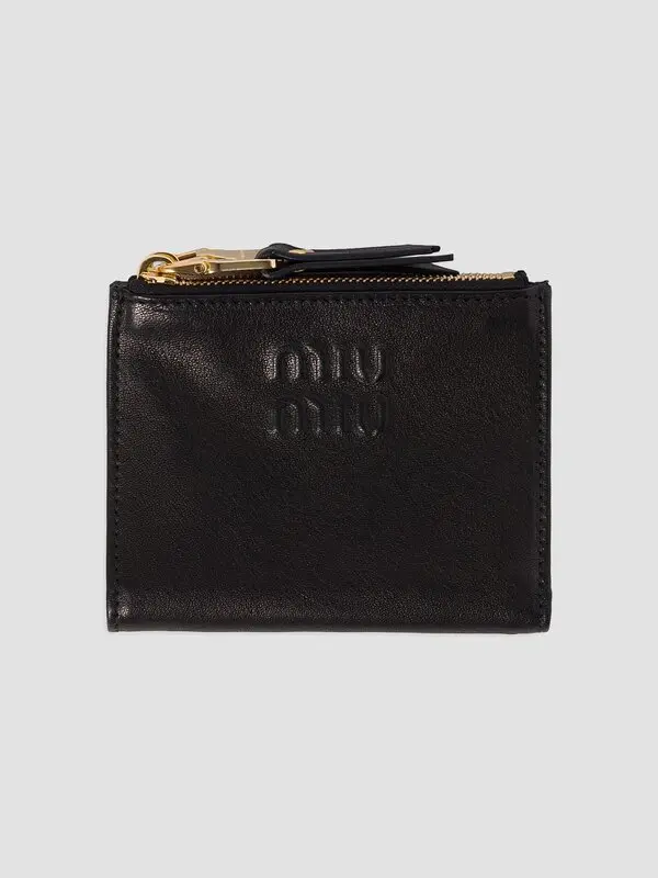 Miu Miu Small Nappa Leather Wallet - Black