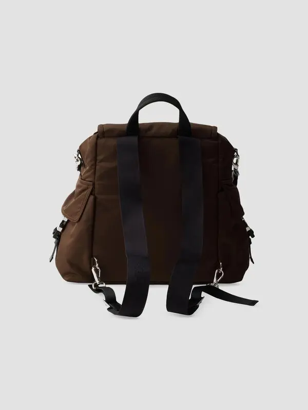 Prada Explore Re-nylon And Leather Backpack