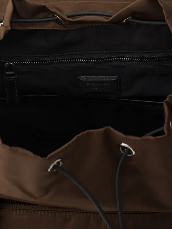 Prada Explore Re-nylon And Leather Backpack