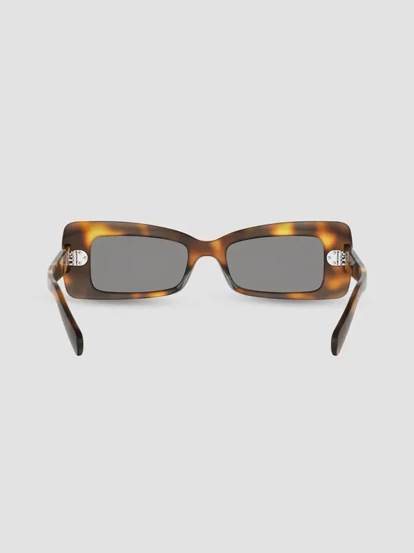 Celine 3 Dots Hd 54mm Rectangular Sunglasses - Brown