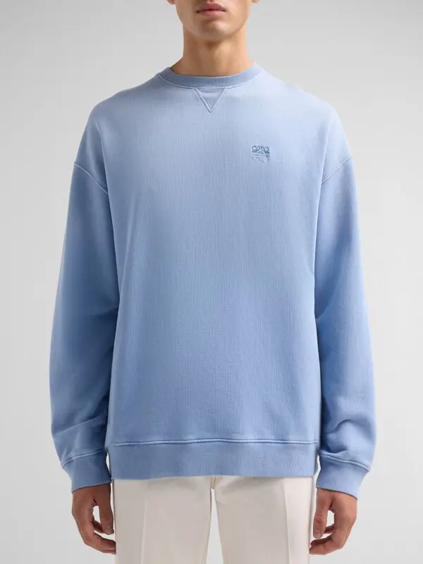 Loewe Anagram Cotton Crewneck Sweatshirt