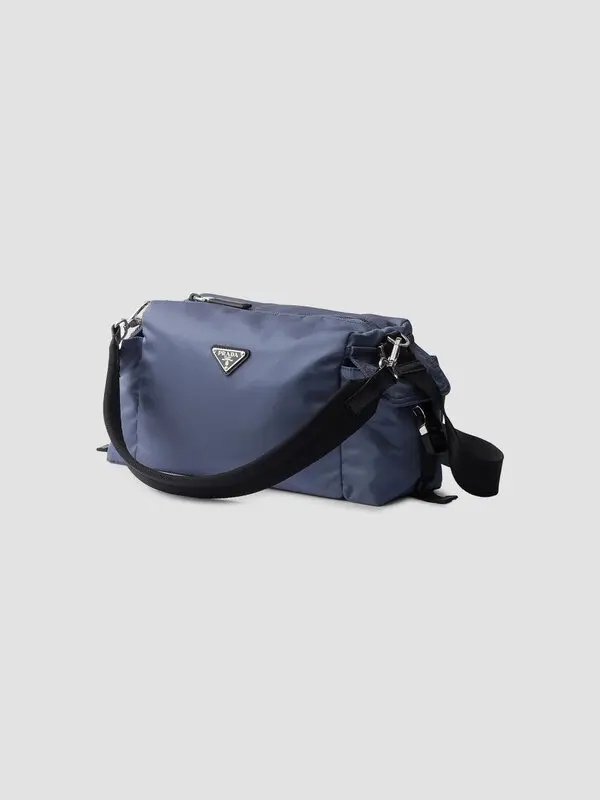 Prada Explore Re-nylon And Leather Bag - Blue