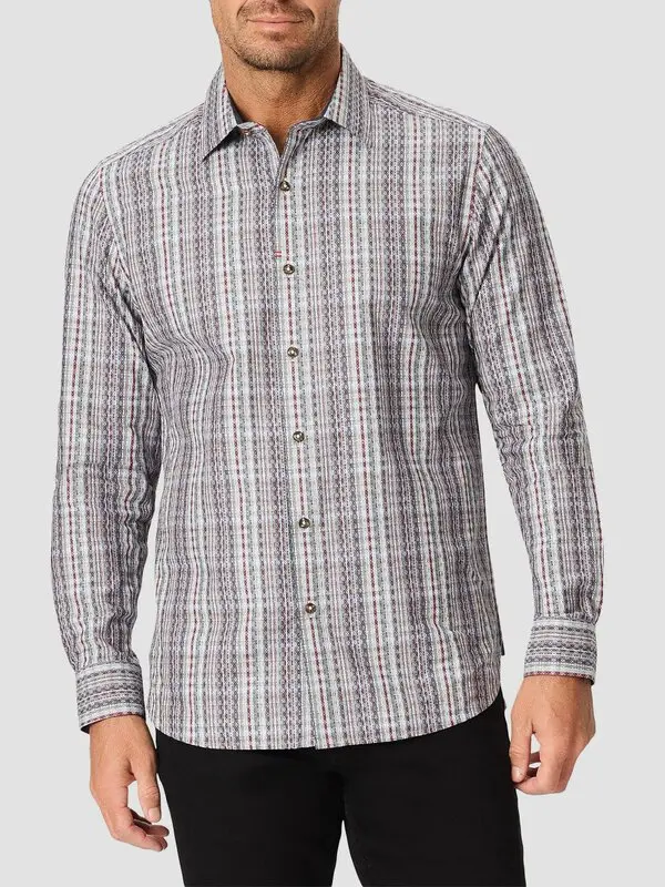 Robert Graham Elroy Cotton-blend Button-front Shirt