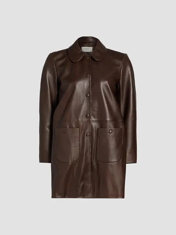 Ba&sh Madie Leather Coat