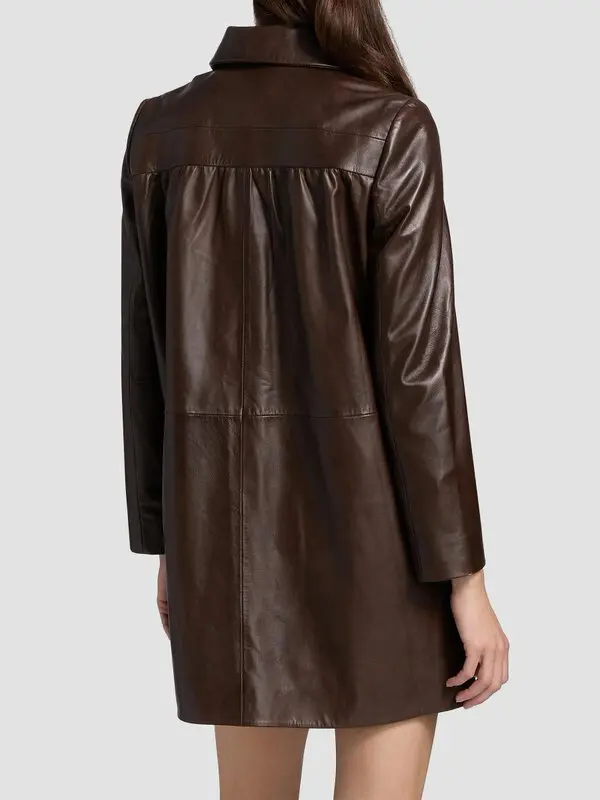 Ba&sh Madie Leather Coat