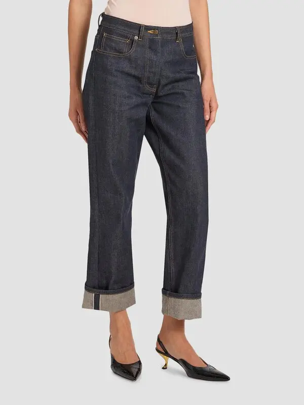 Thom Browne Cropped Straight-leg Jeans