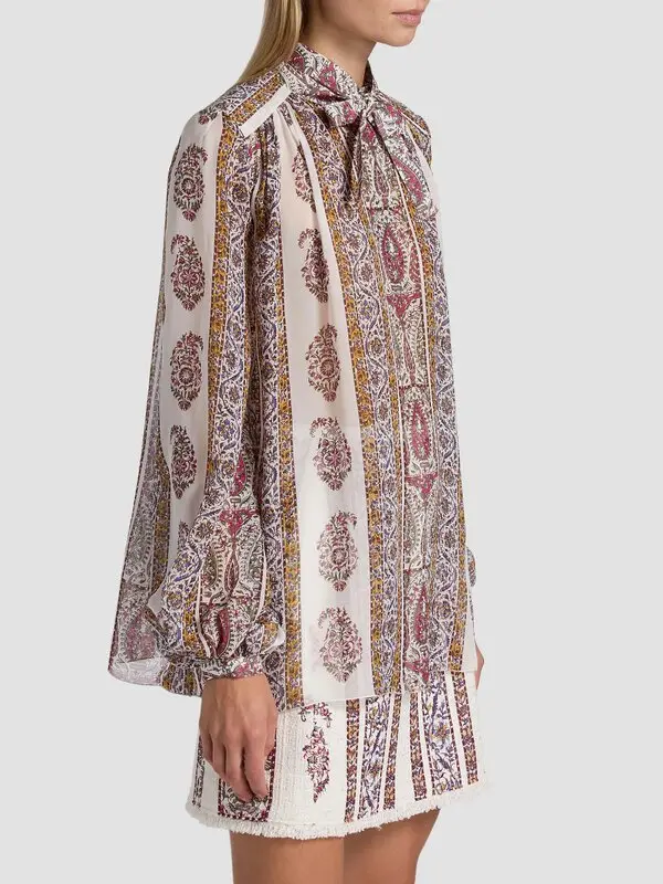 Giambattista Valli Paisley Silk Blouse