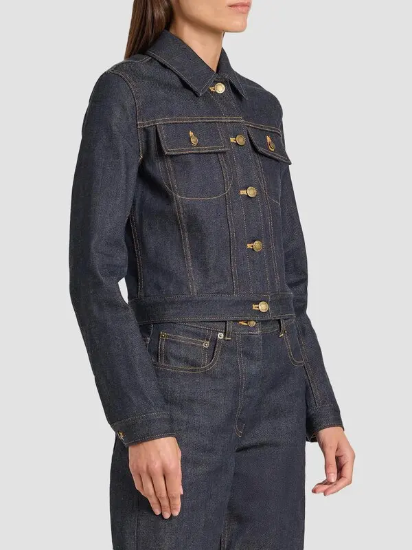 Thom Browne Cropped Denim Jacket