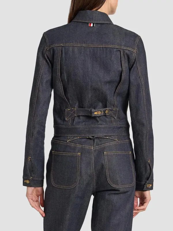 Thom Browne Cropped Denim Jacket