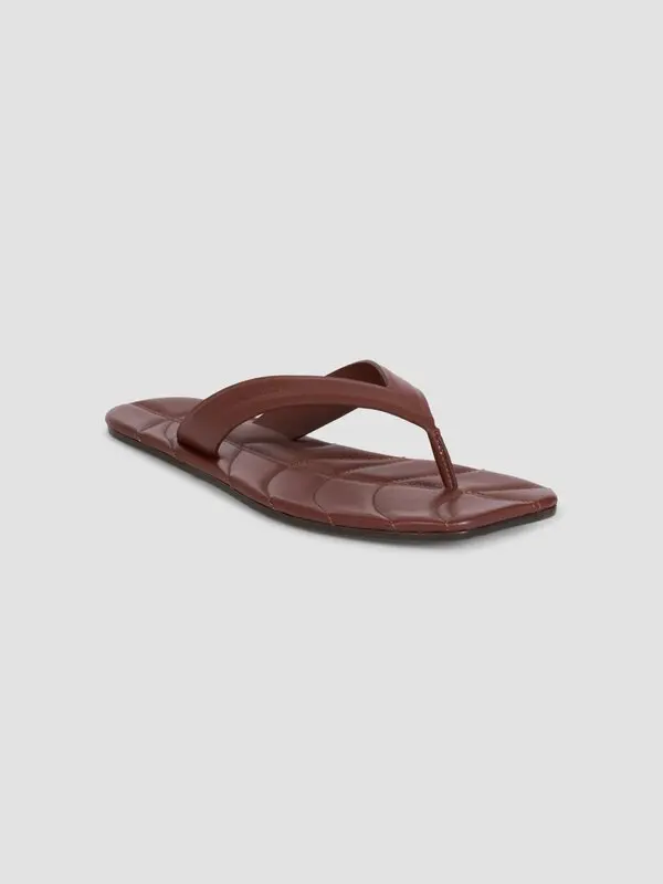 JW Anderson Leaf Leather Thong Sandals