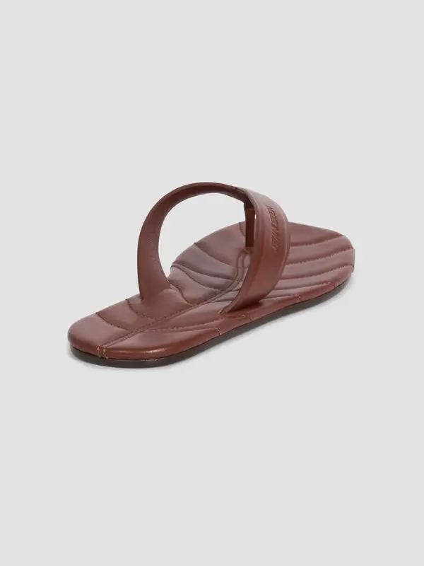 JW Anderson Leaf Leather Thong Sandals
