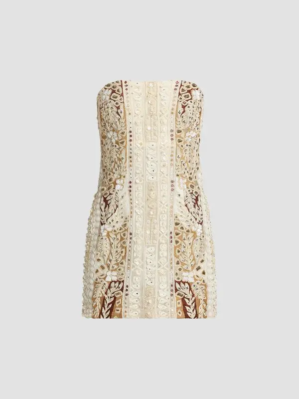 Ramy Brook Doris Embellished Strapless Minidress