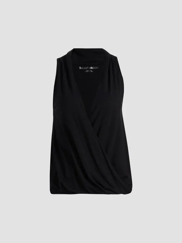 Ramy Brook Jenny Cotton-blend Draped Top