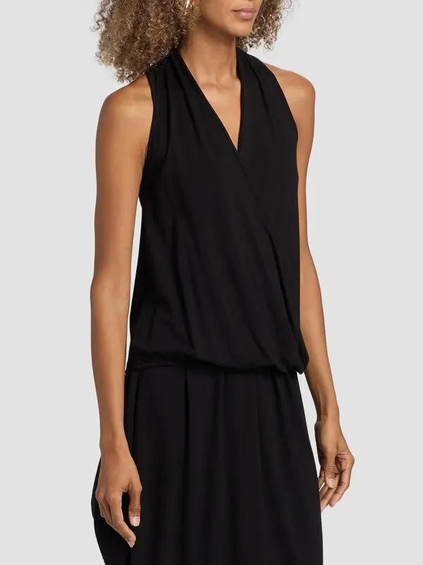 Ramy Brook Jenny Cotton-blend Draped Top