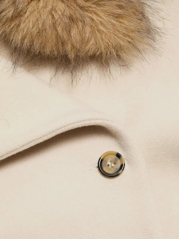 Ba&sh Terry Faux Fur-trim Boxy Coat