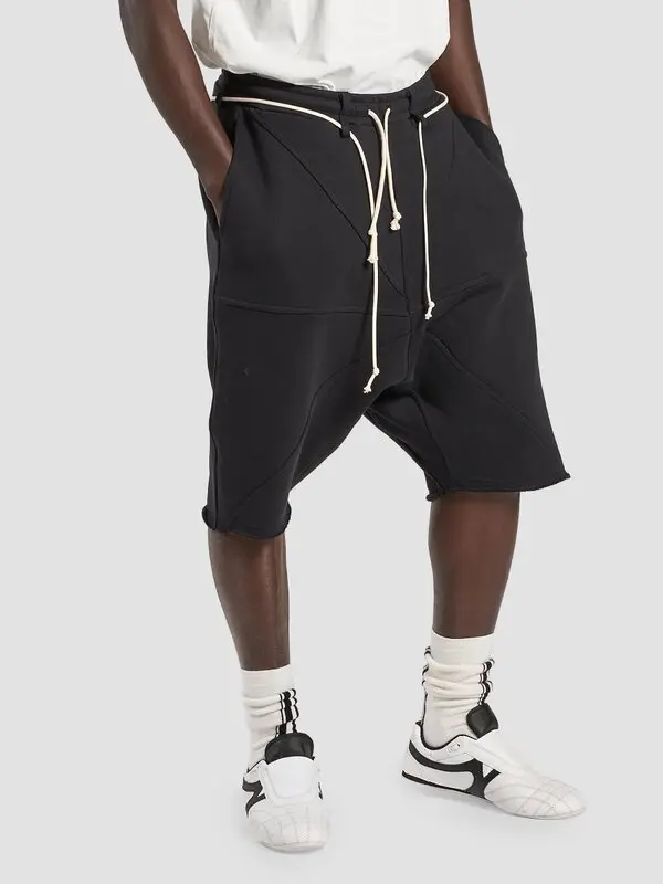 MORDECAI Cotton Drawstring Jogger Shorts