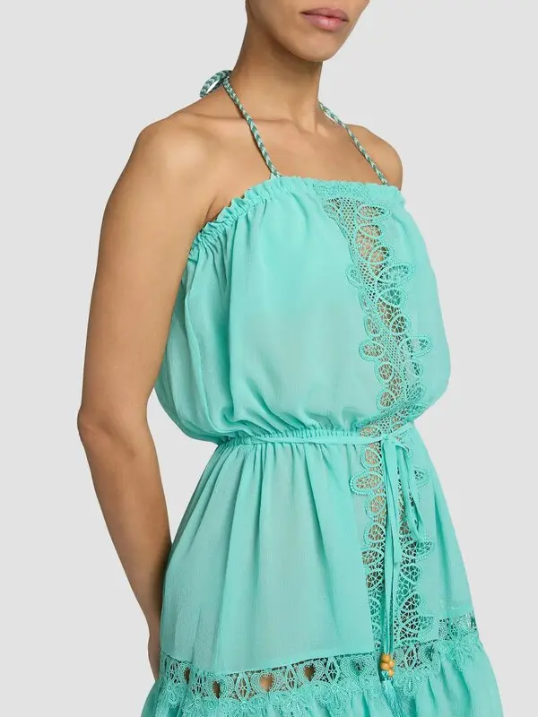 Ramy Brook Beth Lace-trim Cover-up Minidress