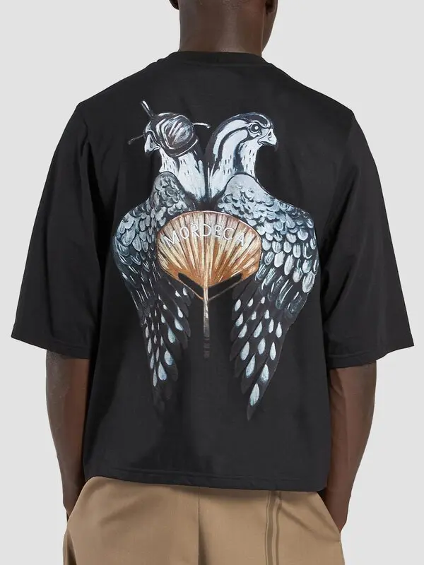 MORDECAI Falcon Printed Cotton T-shirt