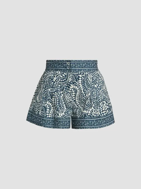 Ramy Brook Quinn Dot-print Cotton Shorts