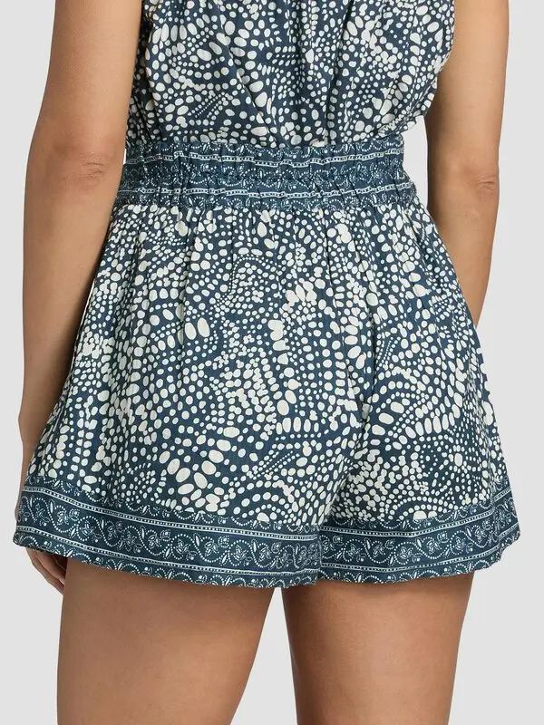 Ramy Brook Quinn Dot-print Cotton Shorts