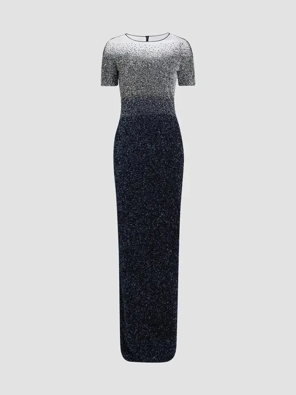 Pamella Roland Signature Sequined Gown