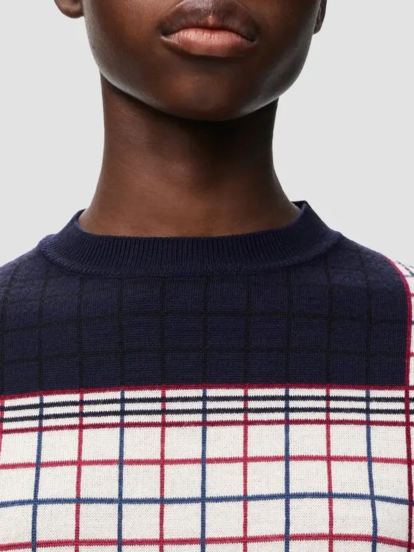 Loewe Patchwork Knit Crewneck Sweater