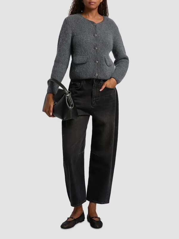 Ba&sh Harry Brushed Flap-pocket Cardigan