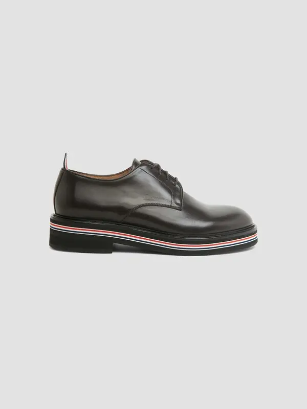 Thom Browne Uniform Leather Oxford Shoes - Black