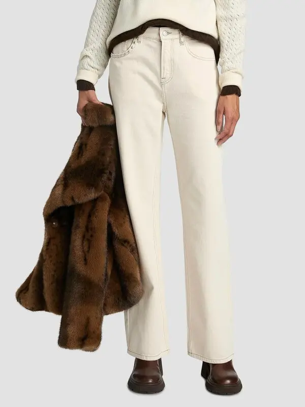 Ba&sh Stunner Studden Straight Jeans