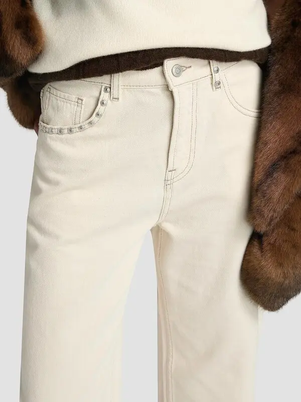 Ba&sh Stunner Studden Straight Jeans