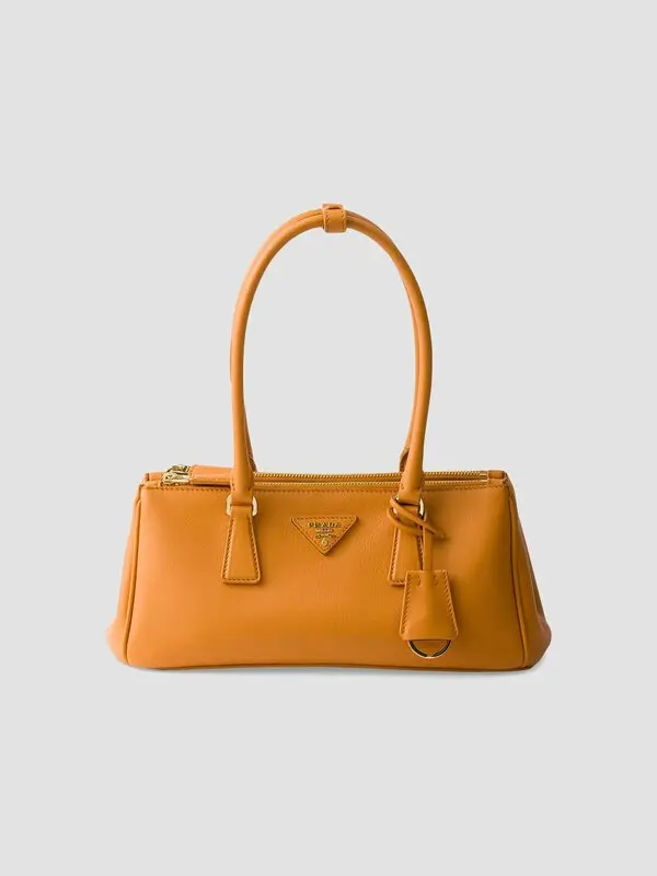 Prada Medium Galleria Leather Top Handle Bag - Orange