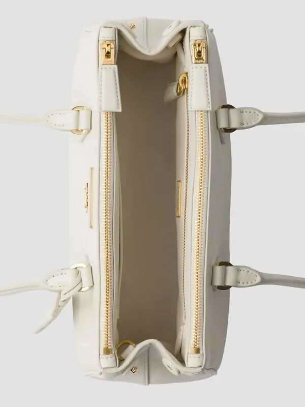 Prada Medium Galleria Leather Top Handle Bag - White