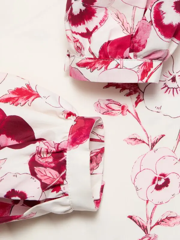Giambattista Valli Floral Cotton Poplin A-line Minidress