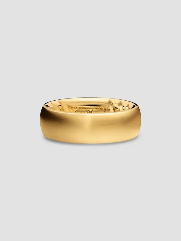 David Yurman Streamline Band Ring In 18k Yellow 7.6mm