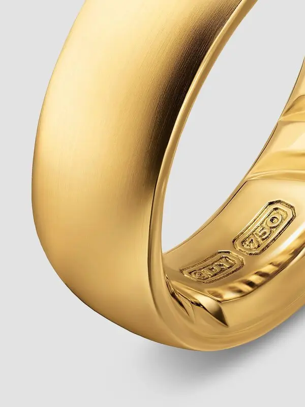 David Yurman Streamline Band Ring In 18k Yellow 7.6mm