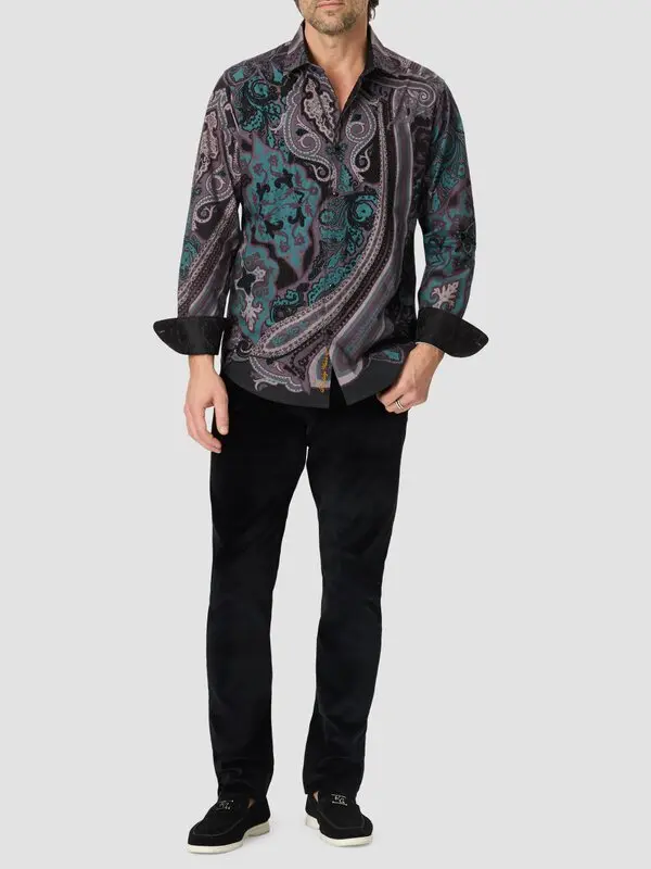 Robert Graham Beaded Paisley Woven Shirt