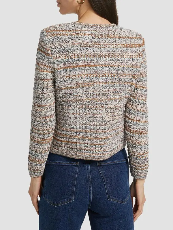 Ba&sh Mixed Knit Cardigan