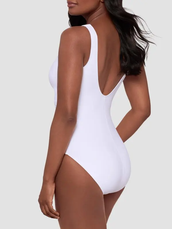 Miraclesuit Razzle Dazzle Swizzle One-piece Swimsuit - White