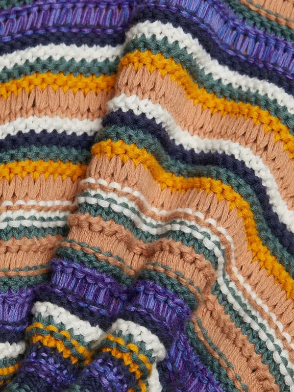 Ba&sh Farfaela Striped Cotton Sweater