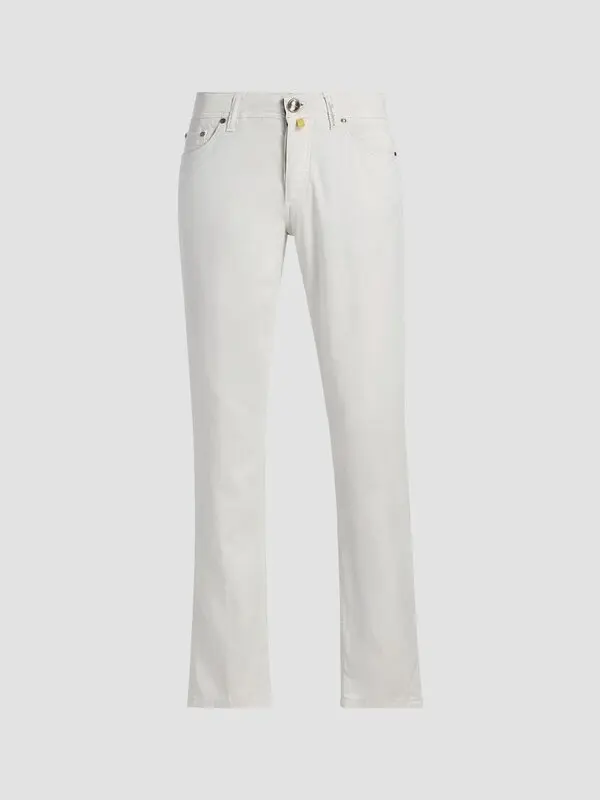 SARTORIO NAPOLI Cotton-blend Slim-leg Trousers