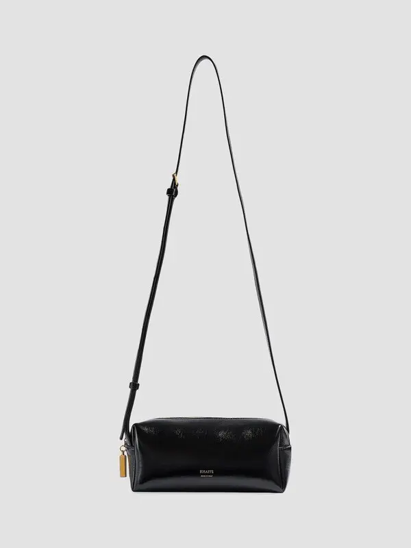 Khaite Mini Kye Leather Crossbody Bag - Black