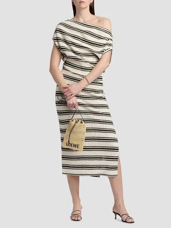 Ramy Brook Striped Chet Midi-dress