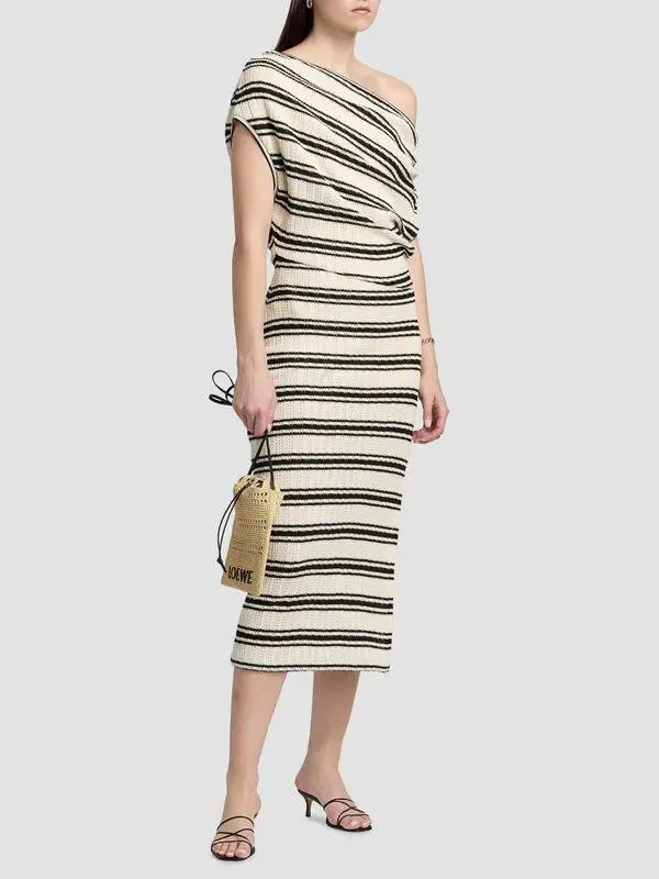 Ramy Brook Striped Chet Midi-dress