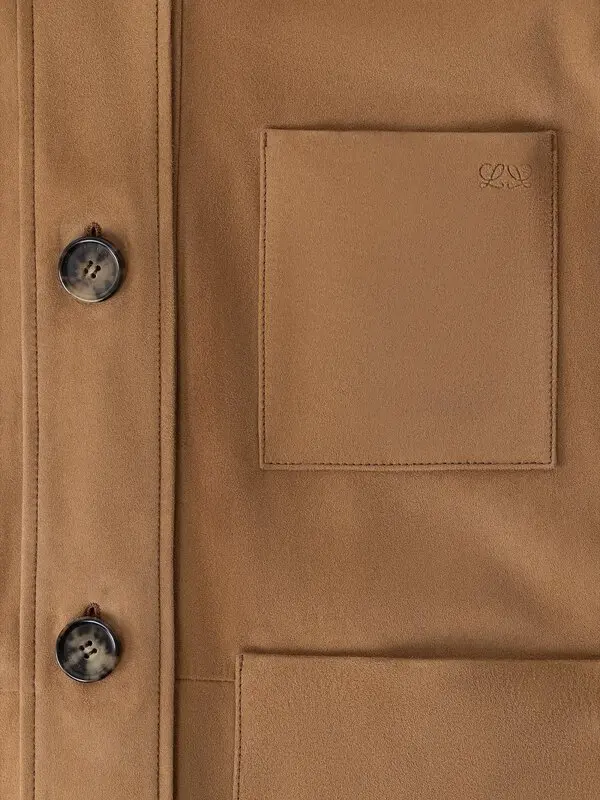 Loewe Workwear High-low Suede Jacket