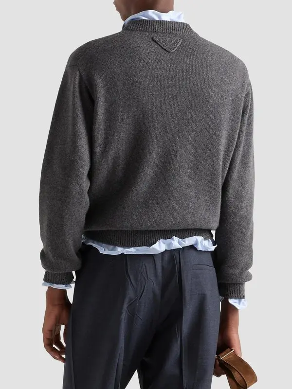 Prada Re-cashmere Crewneck Sweater