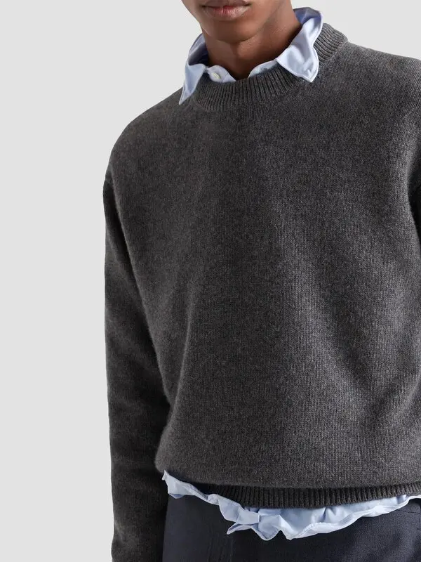 Prada Re-cashmere Crewneck Sweater
