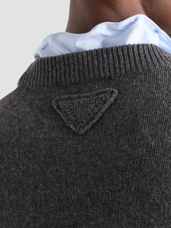 Prada Re-cashmere Crewneck Sweater