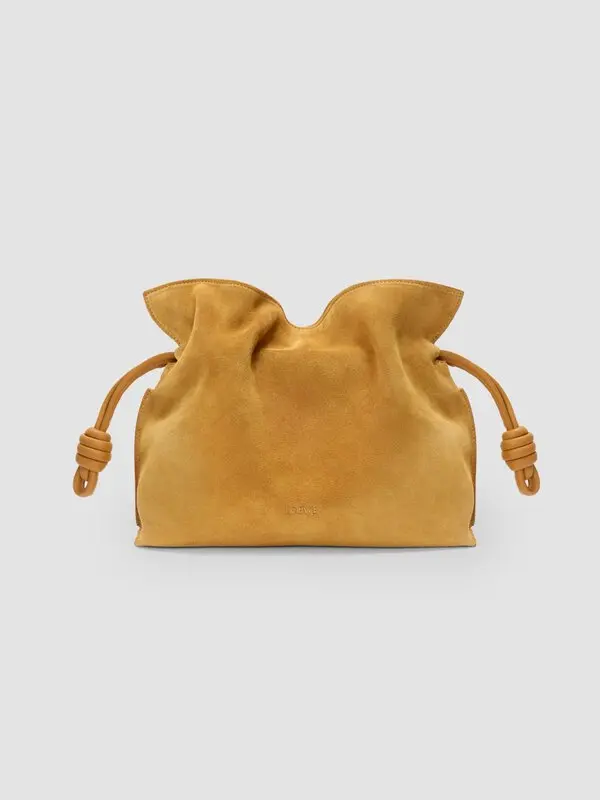 Loewe Flaco Suede Clutch