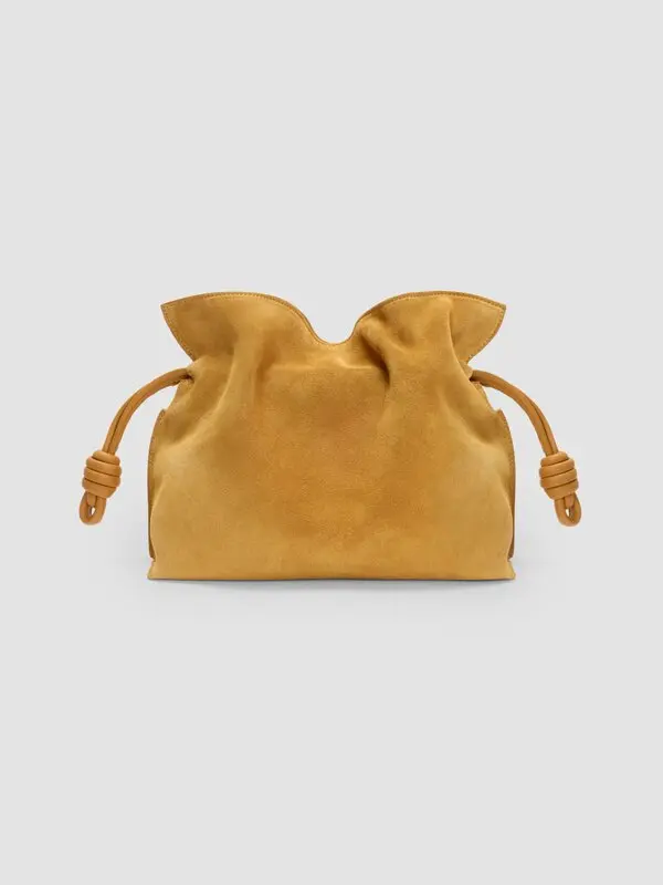 Loewe Flaco Suede Clutch