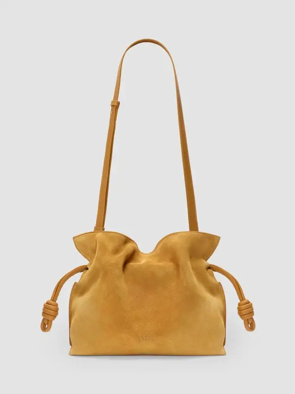 Loewe Flaco Suede Clutch
